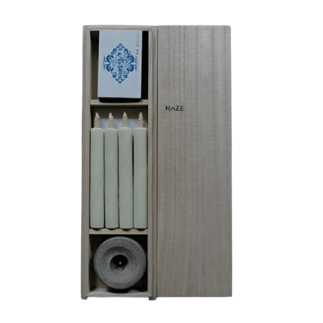 Haze - Traditional Japanese Candle Gift Set of Four in Wooden Box ...